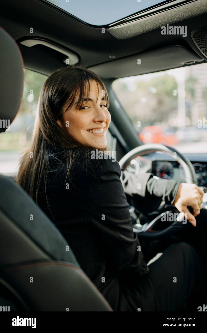 Person sitting inside car hi-res stock photography and images - Alamy