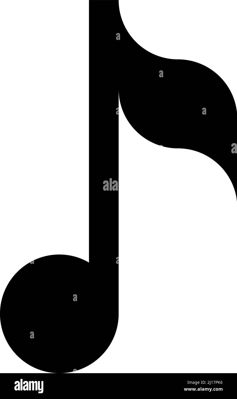 Music note flat modern hi-res stock photography and images - Alamy