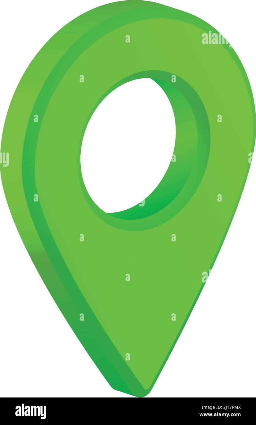Green geo pin. Map pointer. Destination sign Stock Vector Image & Art ...