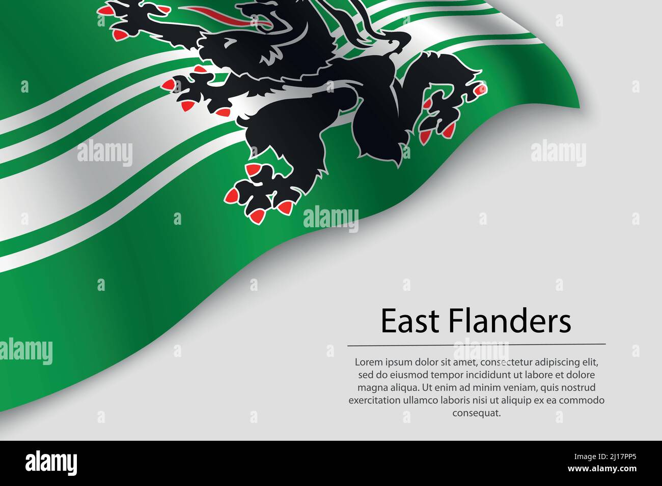 Flag of east flanders Stock Vector Images - Alamy