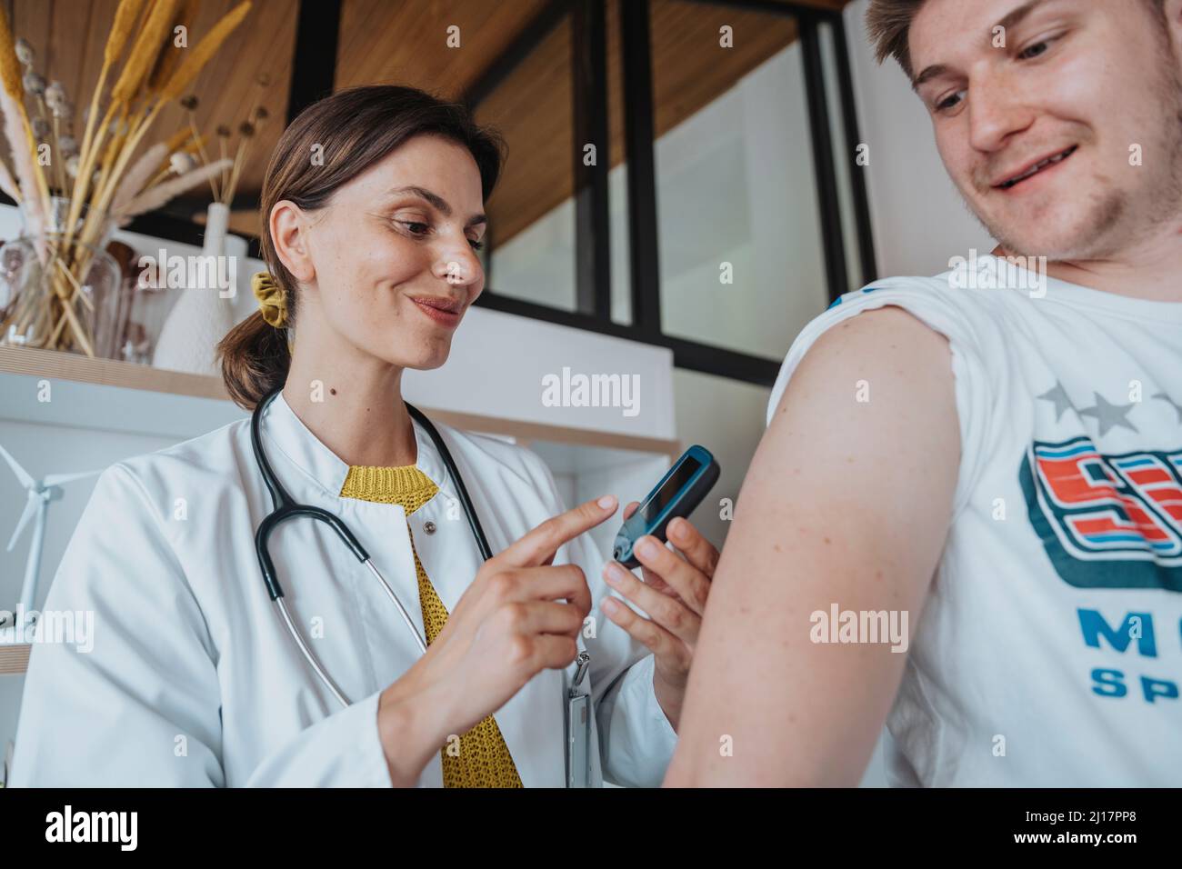 Blood glucose test hi-res stock photography and images - Alamy