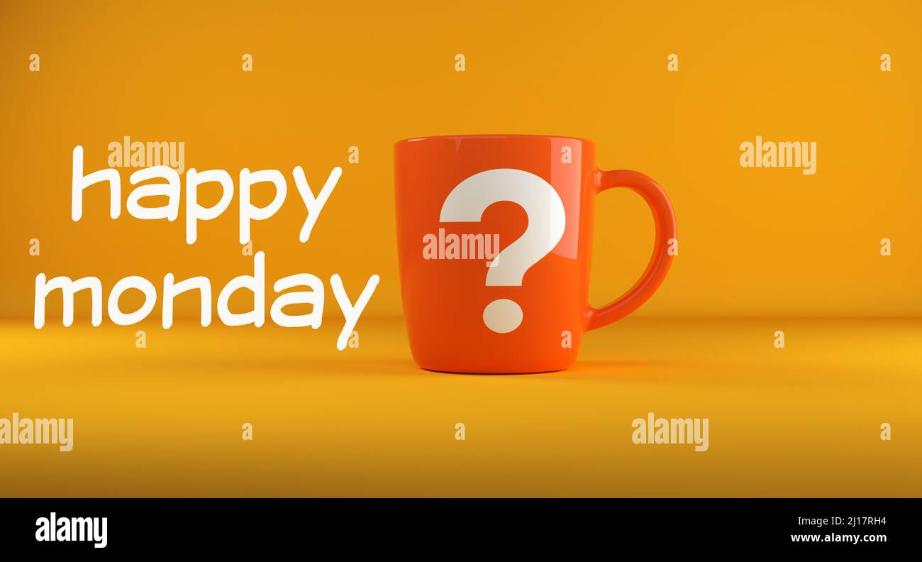 Hello monday card cup hi-res stock photography and images - Alamy