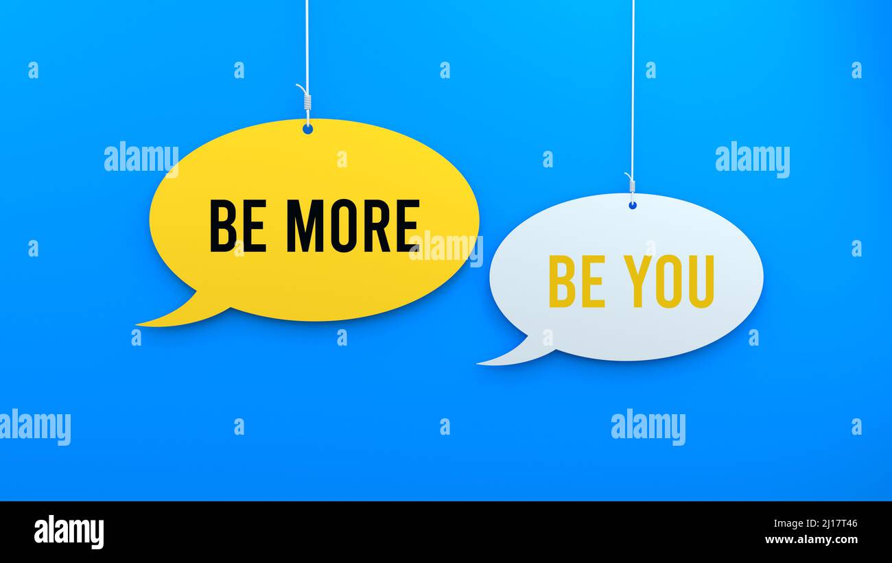 be more be you Stock Photo - Alamy
