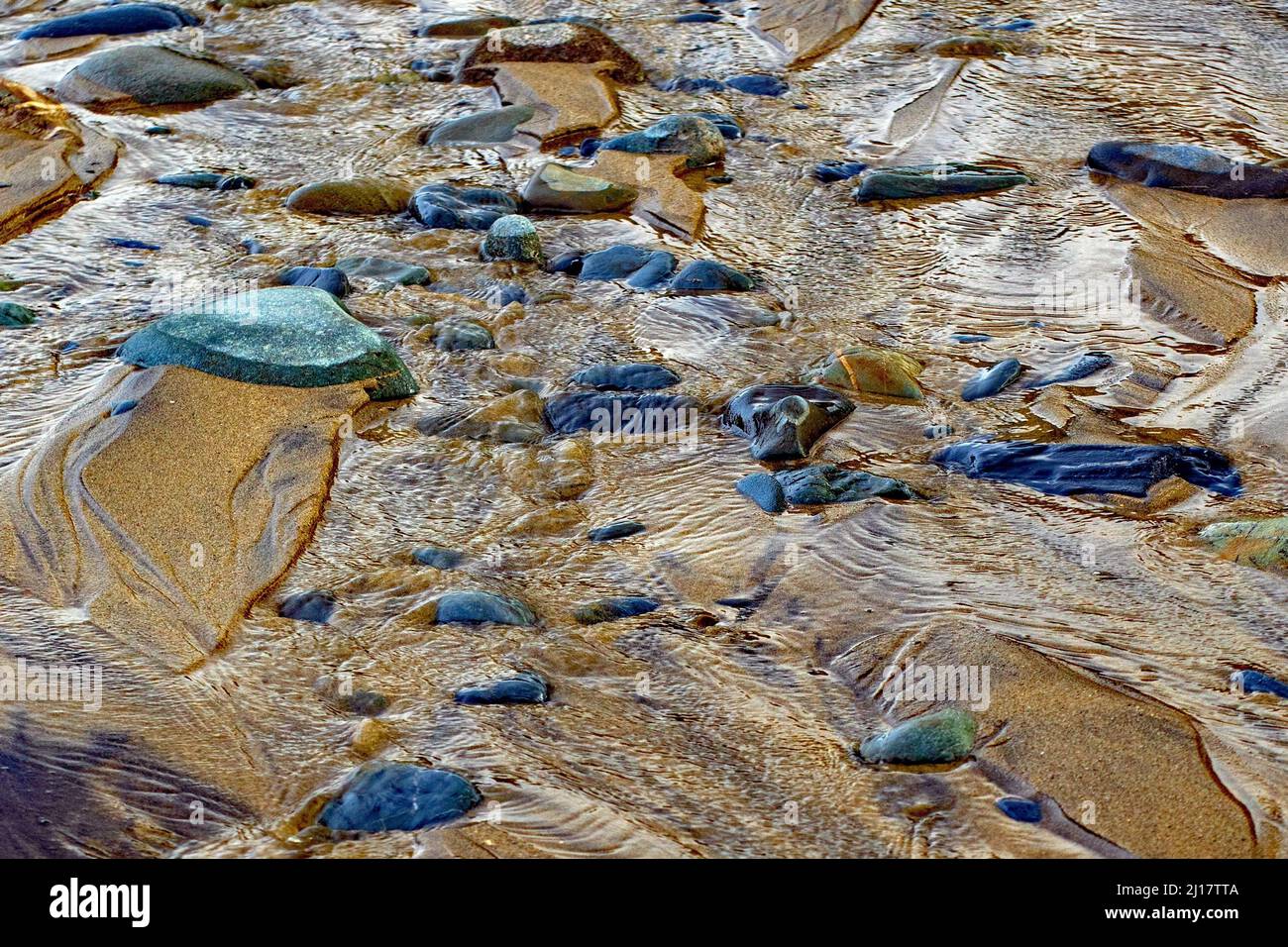 Abstract colour photograph of coastal rock the image is a colour ...