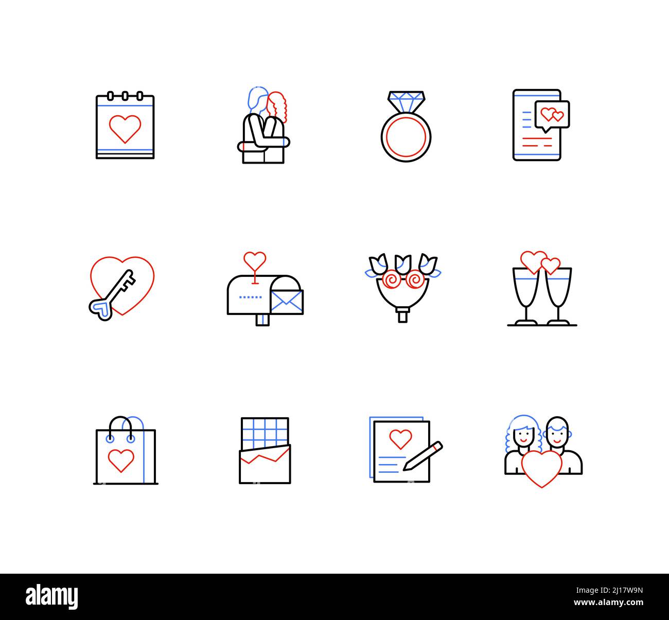Ceremony icon linear isolated Stock Vector Images - Alamy