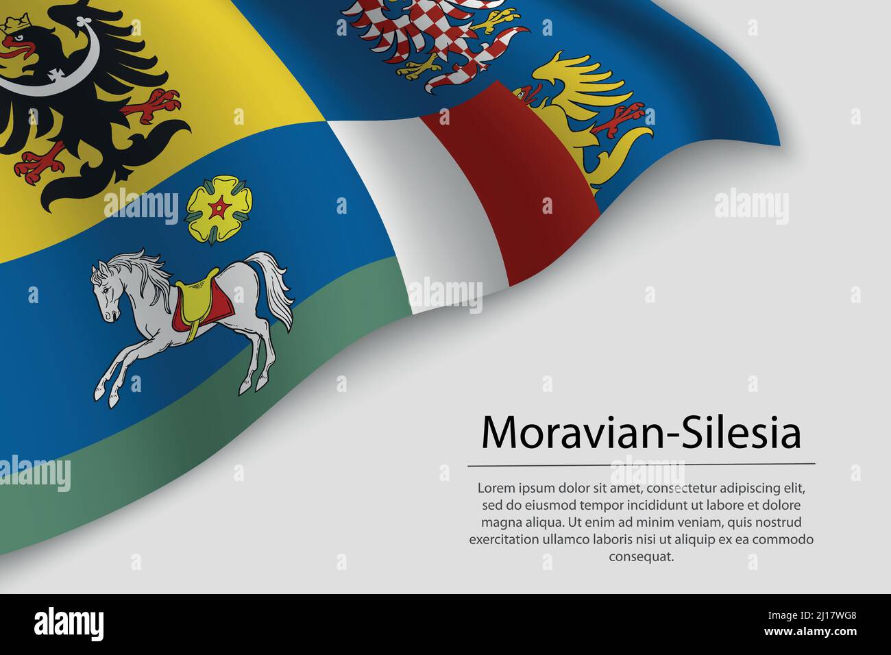 Moravian flag Stock Vector Images - Alamy