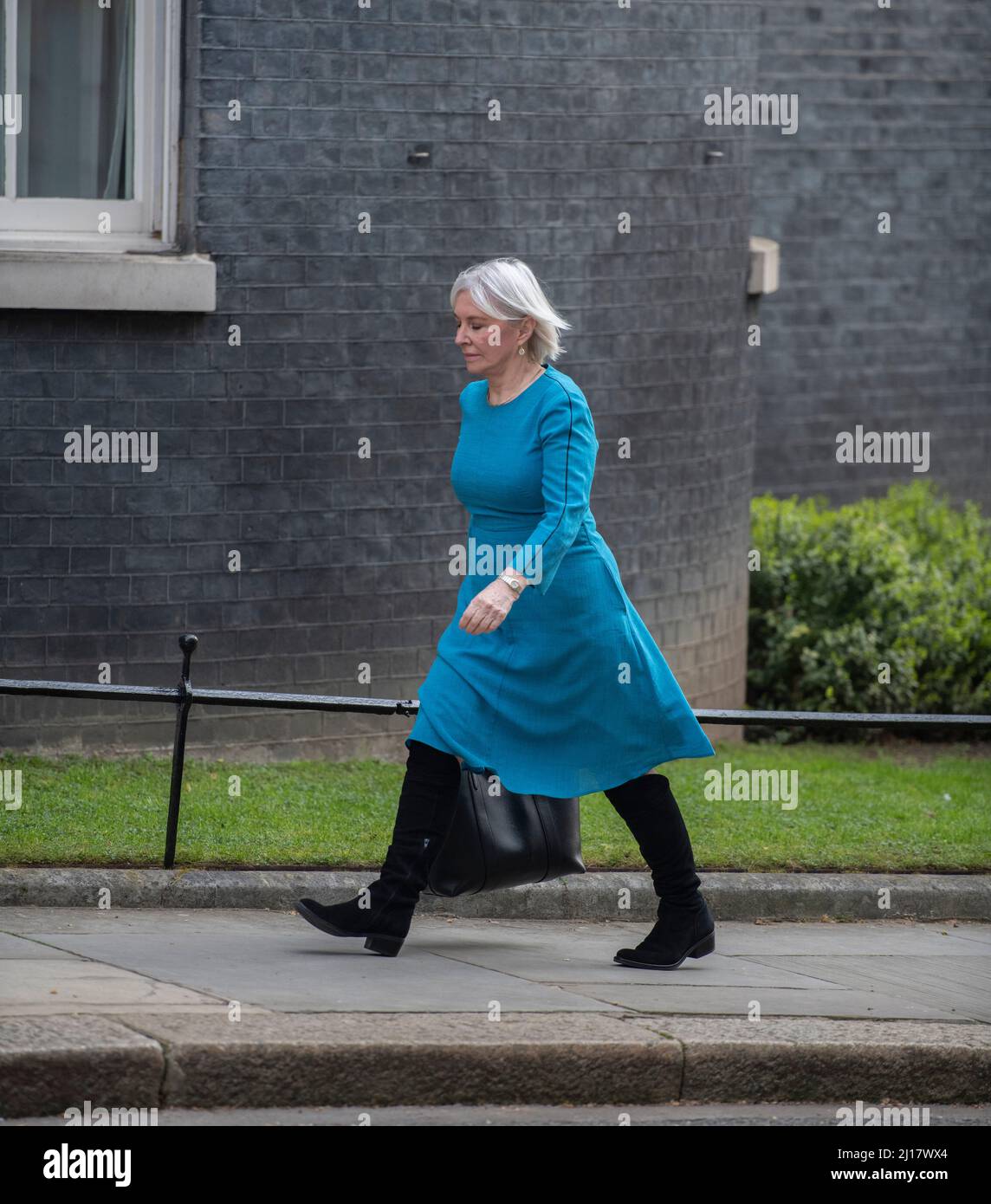 Downing Street, London, UK. 23 March 2022. Nadine Dorries MP, Secretary ...