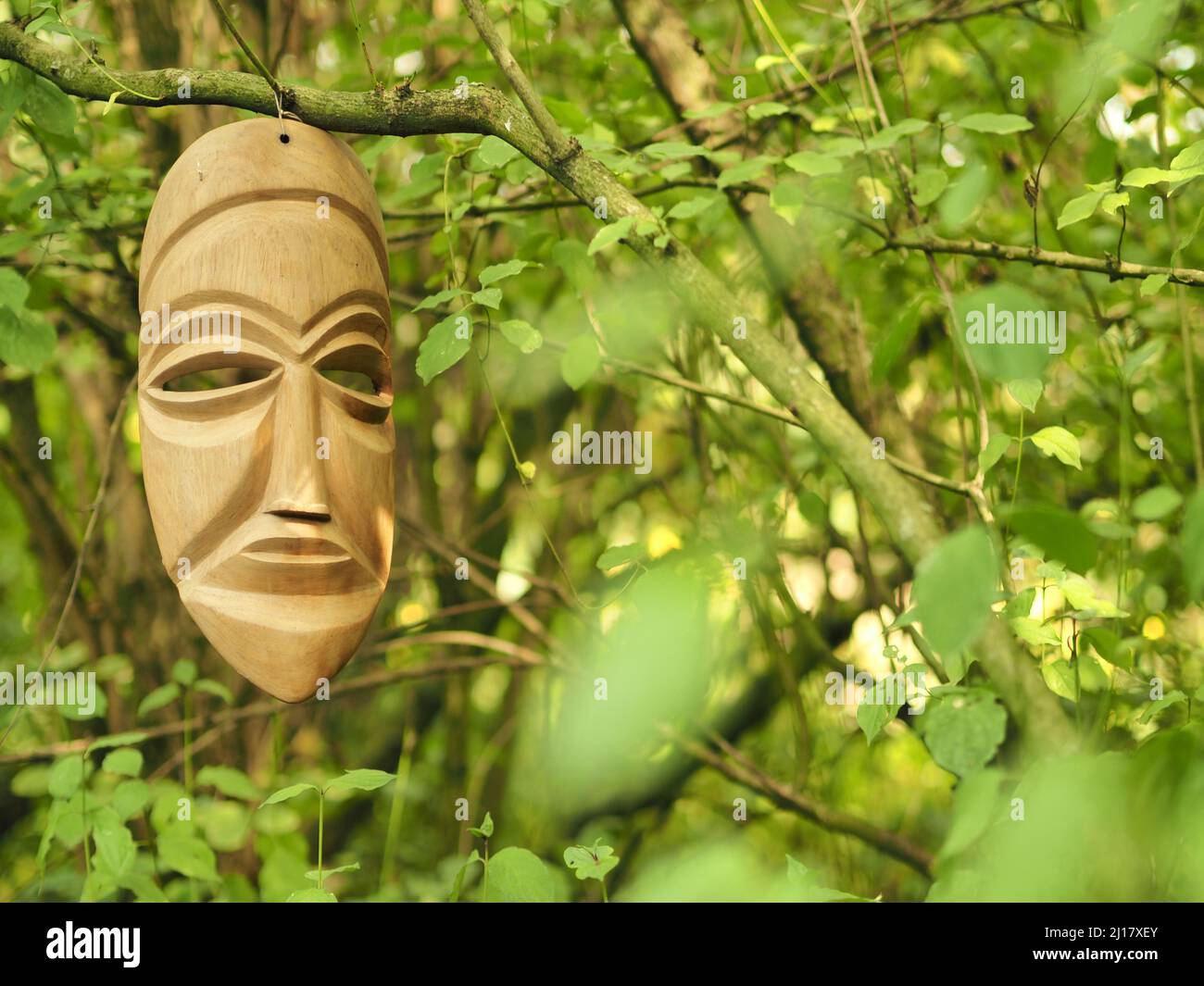 Ritual wood carnival mask hi-res stock photography and images - Alamy