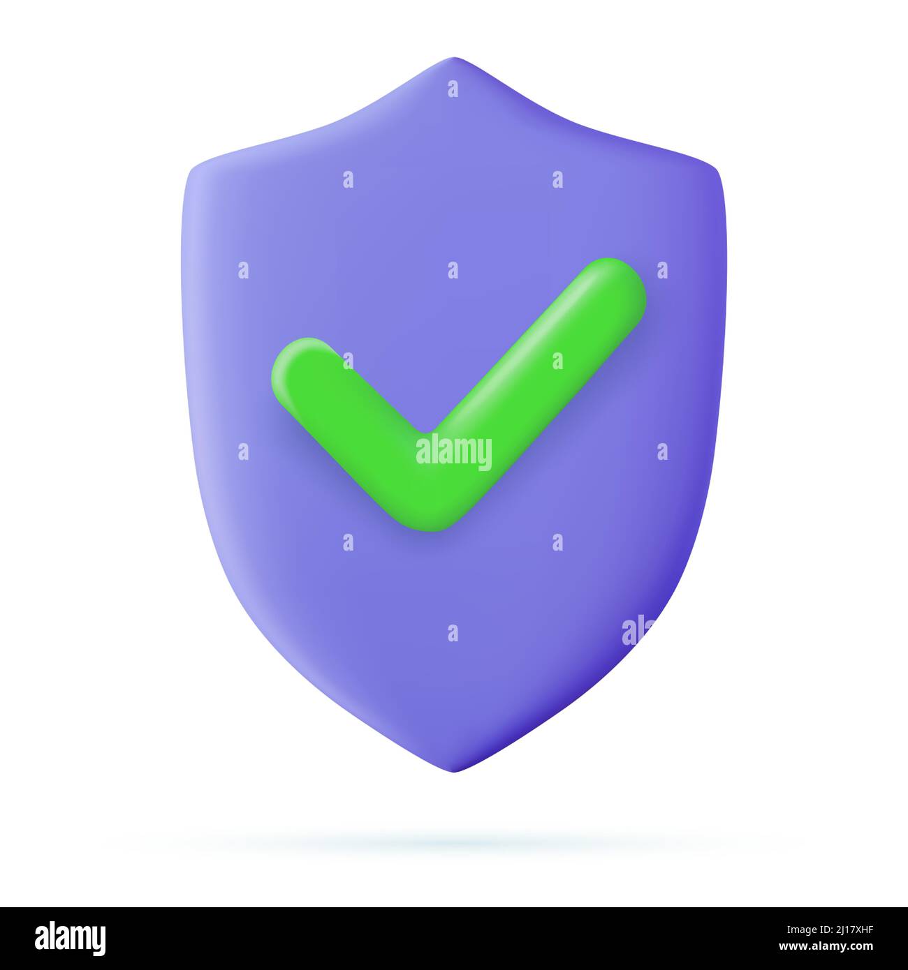 Green shield white check Stock Vector Images - Alamy