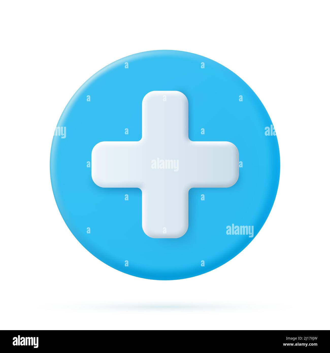 blue circle with plus on the white background Stock Vector Image & Art ...