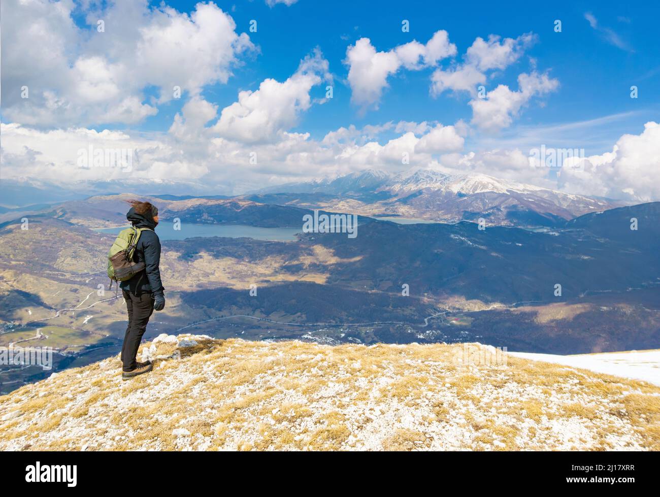 Monte San Franco (Italy) -A panoramic peak mountain in central Italy ...