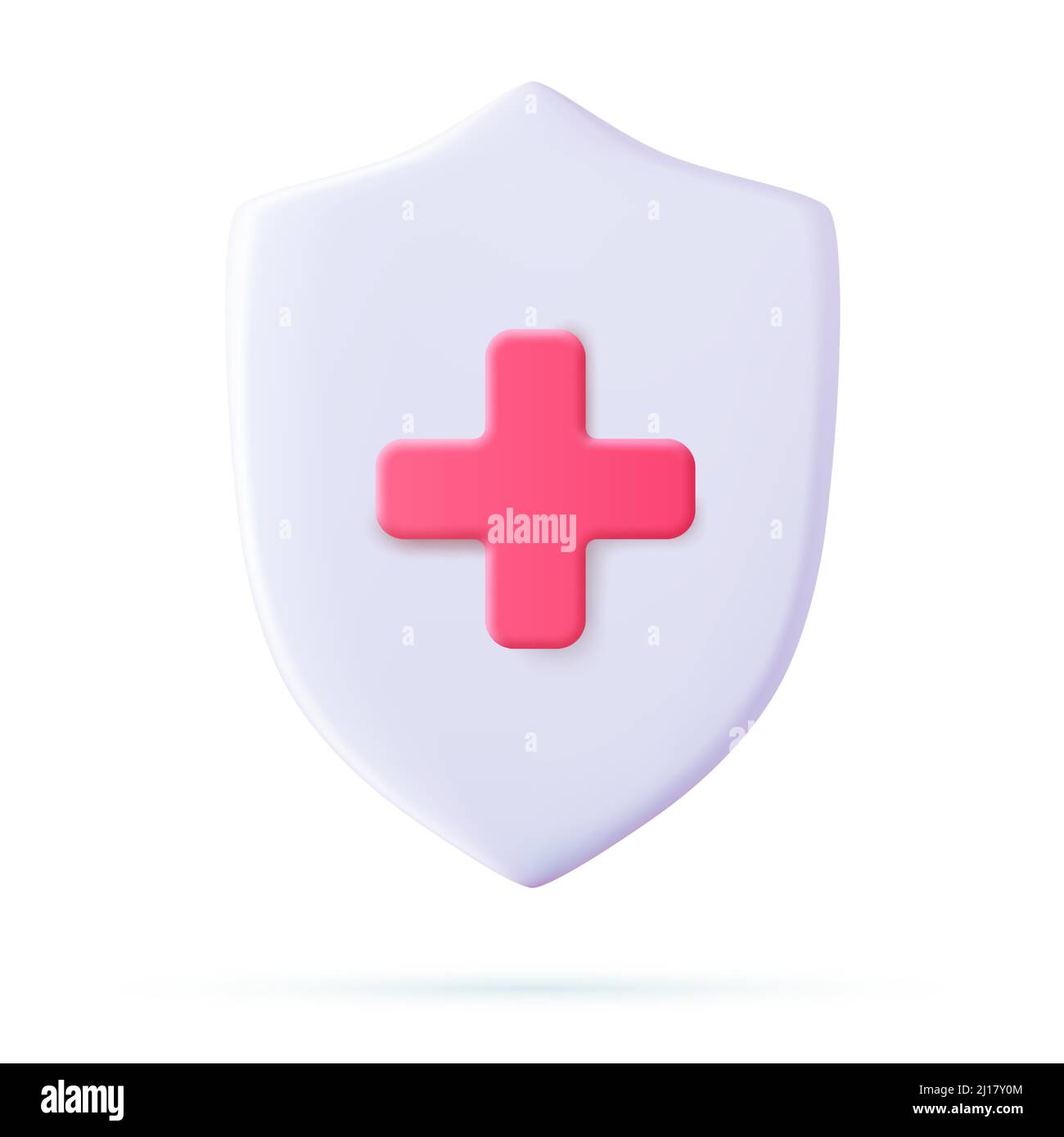 Health care concept. Shield icon 3d Stock Vector Image & Art - Alamy