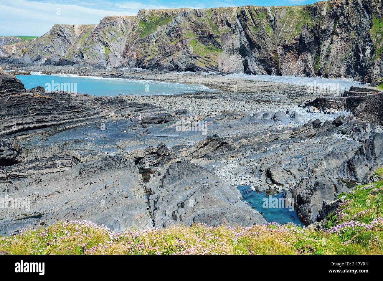 View of Hartland quay, Bideford in North Devon Stock Photo - Alamy
