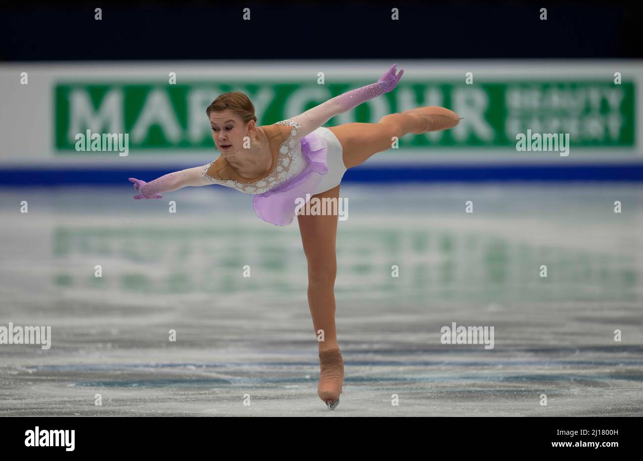 Sud de France Arena, Montpellier, France. 23rd Mar, 2022. Ekaterina ...