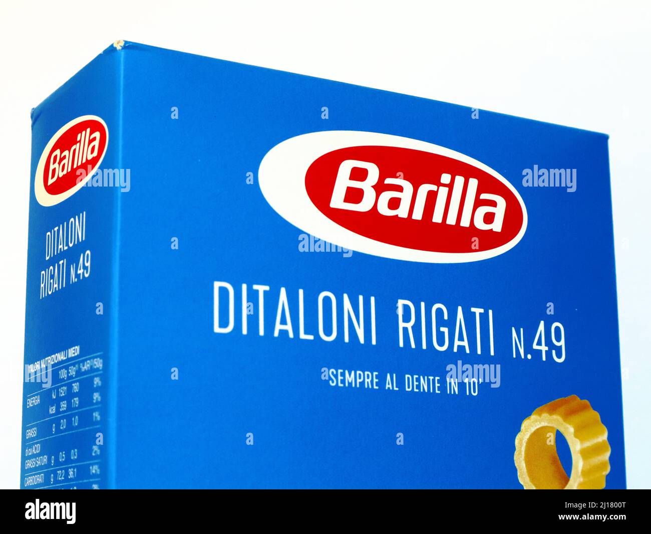 Pasta BARILLA. Traditional Italian Food, made in Italy Stock Photo - Alamy