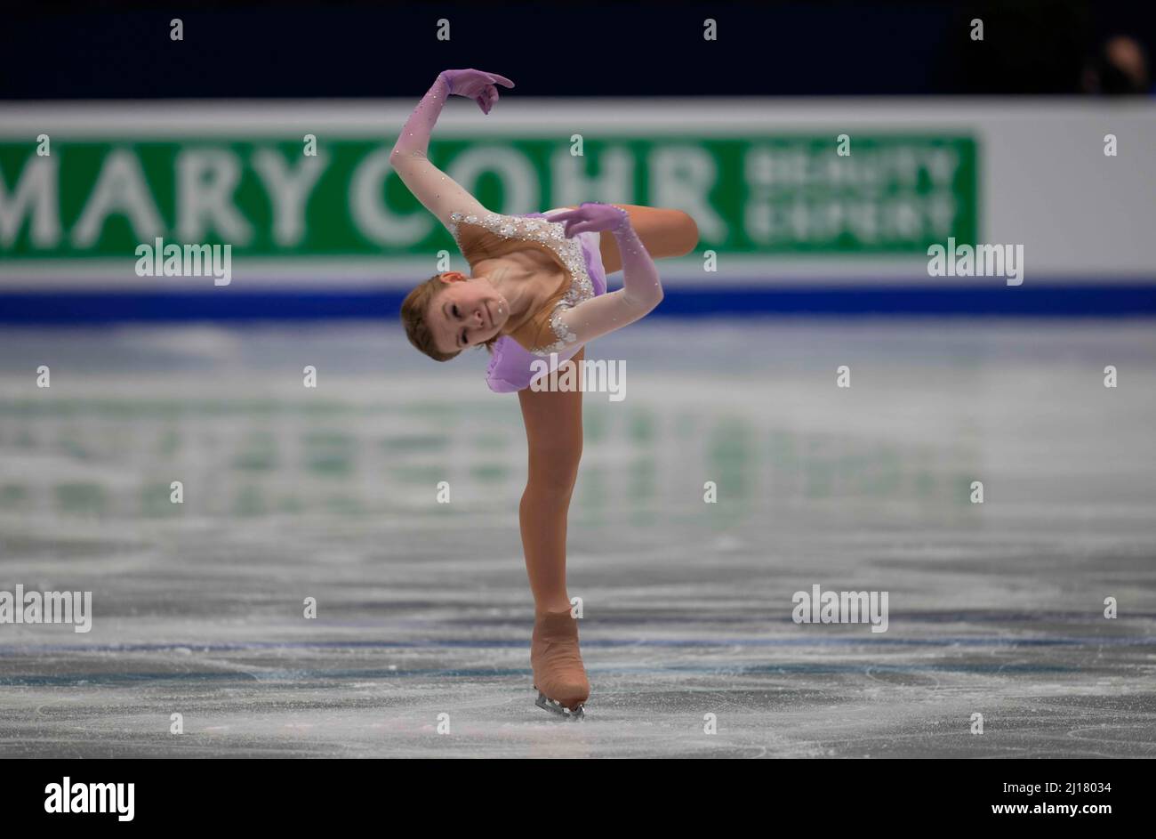 Sud de France Arena, Montpellier, France. 23rd Mar, 2022. Ekaterina ...