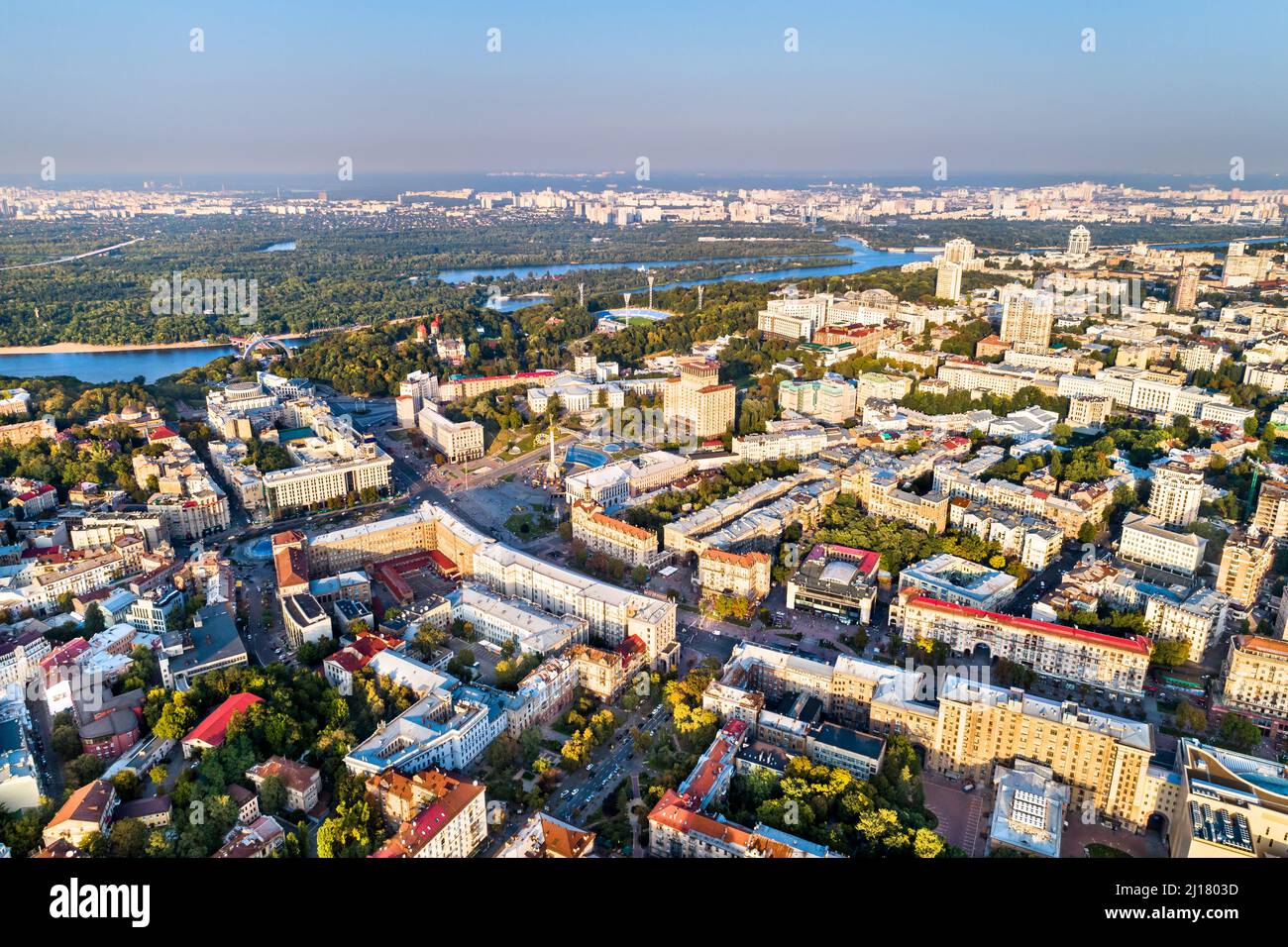 Khreshchatyk, main street of Kiev, Ukraine Stock Photo - Alamy
