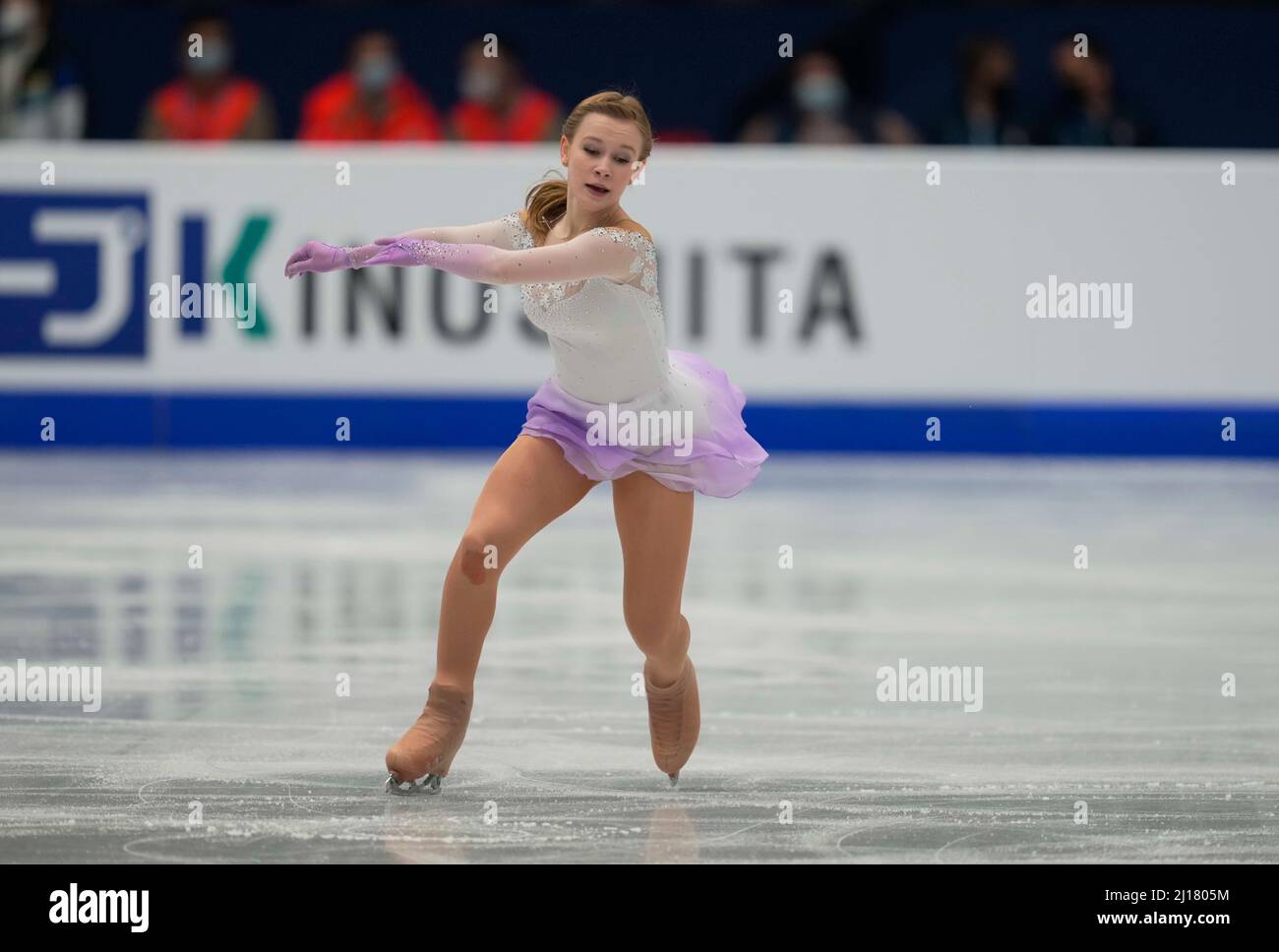 Sud de France Arena, Montpellier, France. 23rd Mar, 2022. Ekaterina ...