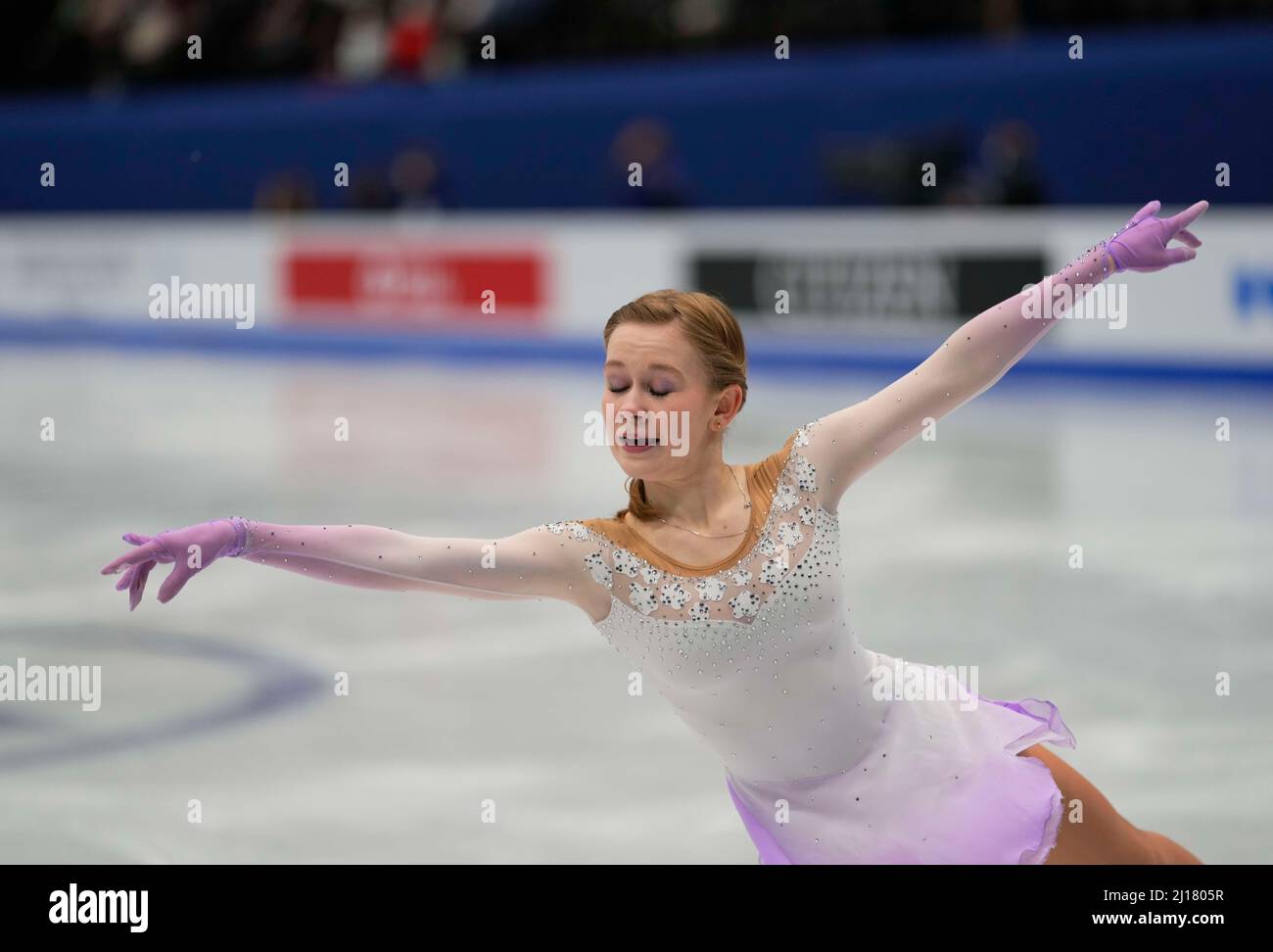 Sud de France Arena, Montpellier, France. 23rd Mar, 2022. Ekaterina ...