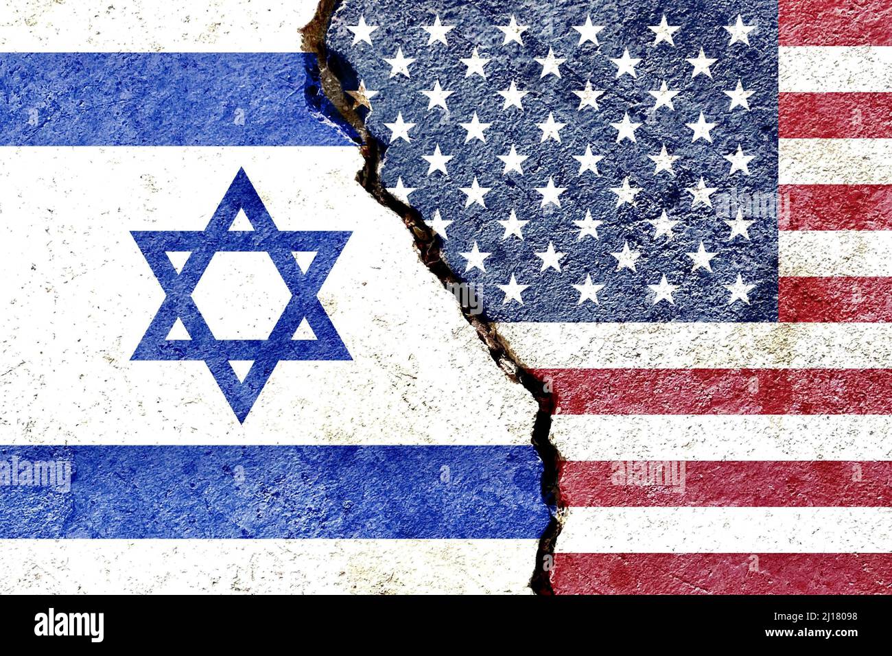 abstract Israel US politics relationship friendship divided conflicts ...