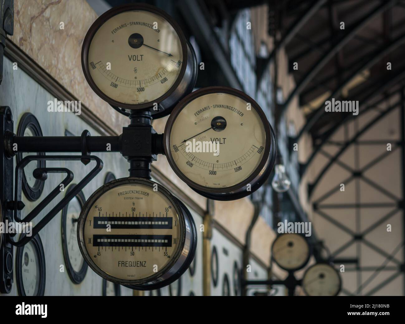 several measuring instruments of electricity Stock Photo - Alamy