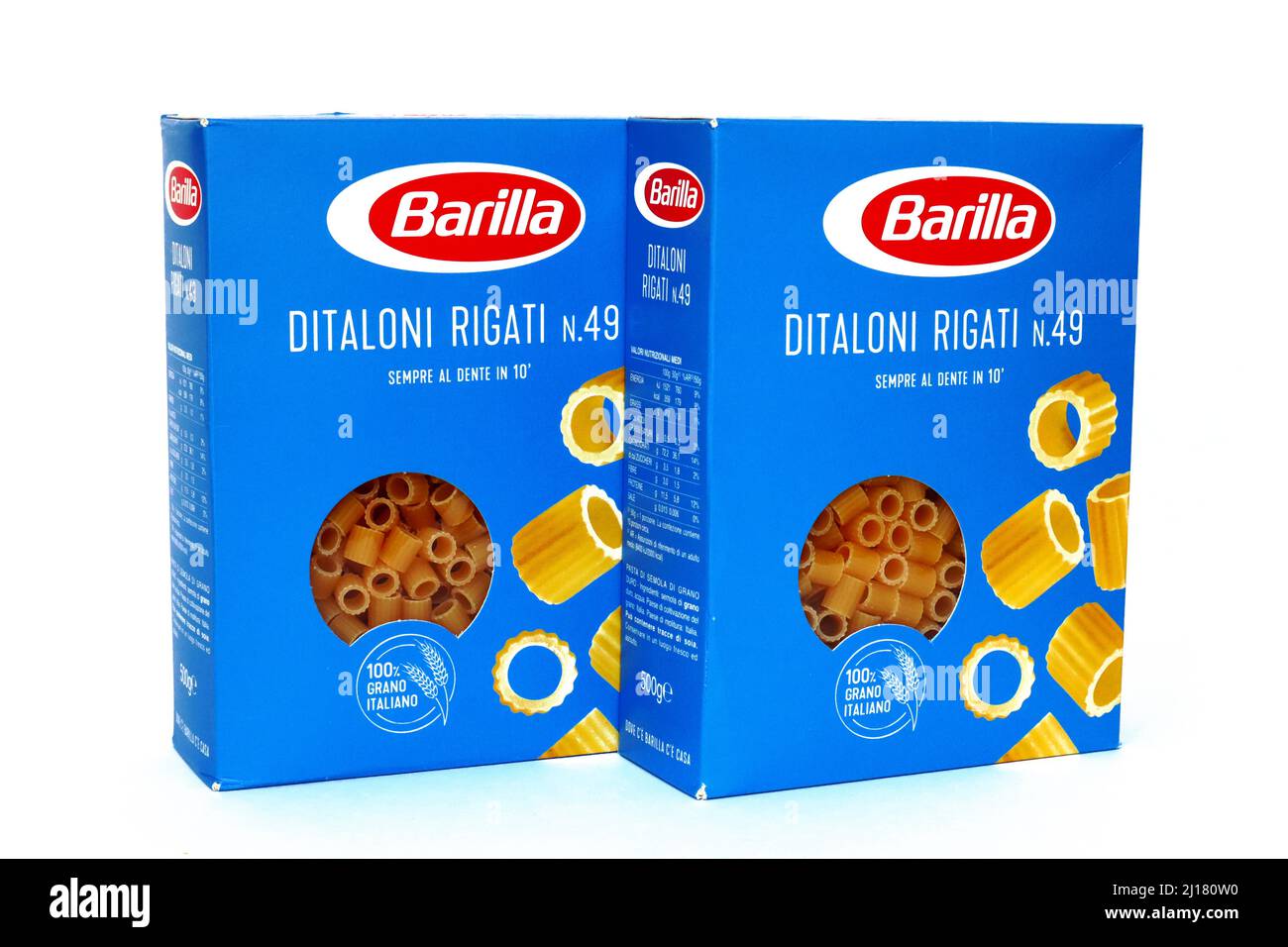 Pasta BARILLA. Traditional Italian Food, made in Italy Stock Photo - Alamy
