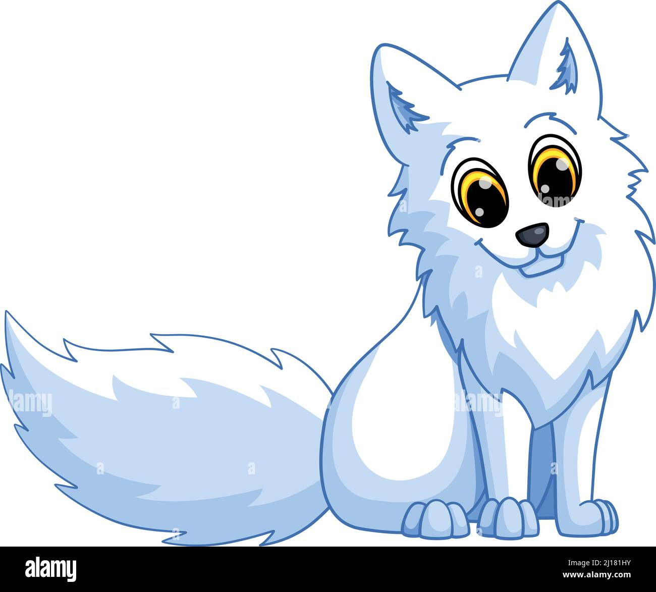 Arctic fox snow white Cut Out Stock Images & Pictures - Alamy