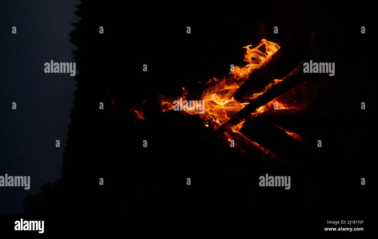 Beautiful vertical shot bonfire hi-res stock photography and images - Alamy