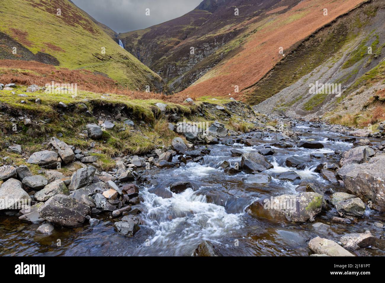 Wilderness area with Grey Mare's Tail waterfall the fifth tallest ...