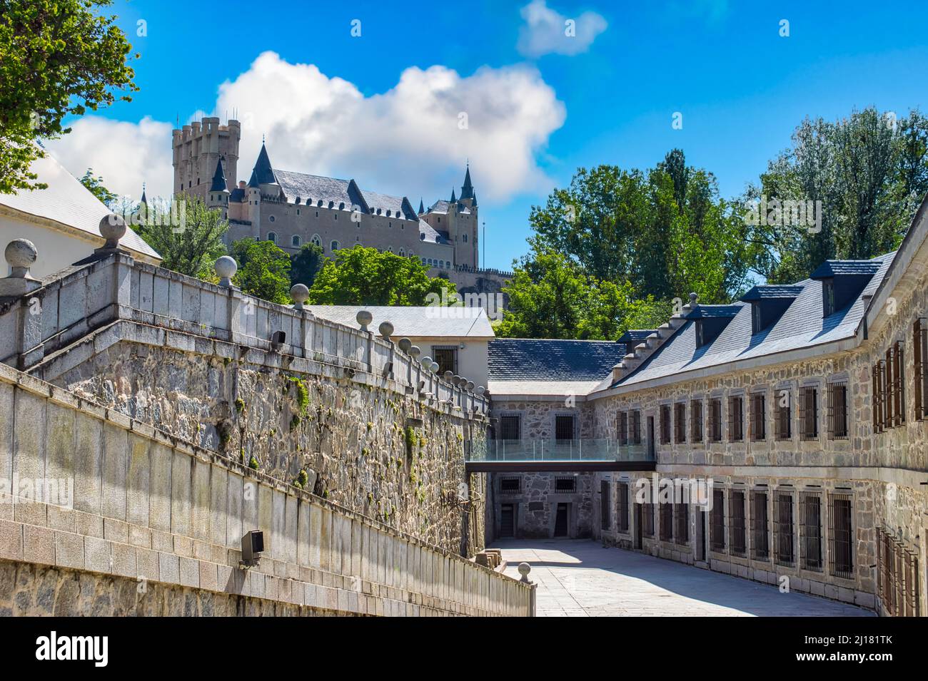 The royal mint XVI century and alcazar of Segovia XII century, Spain ...