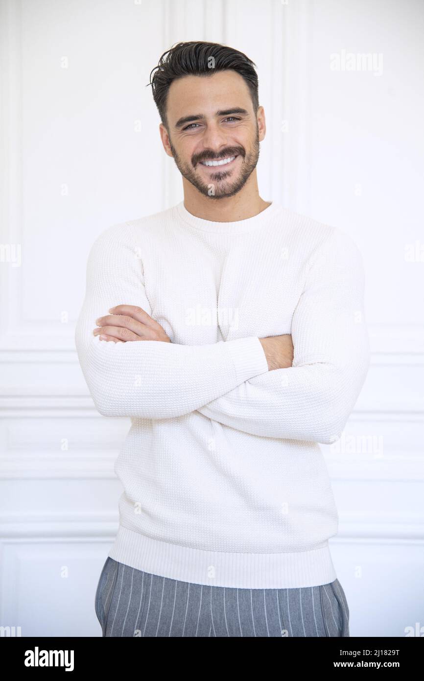 Benji Samat attending a press conference announcing a boxing combat ...