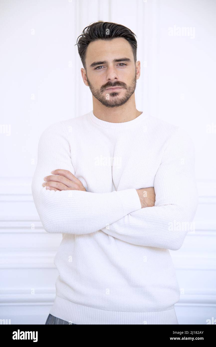 Benji Samat attending a press conference announcing a boxing combat ...