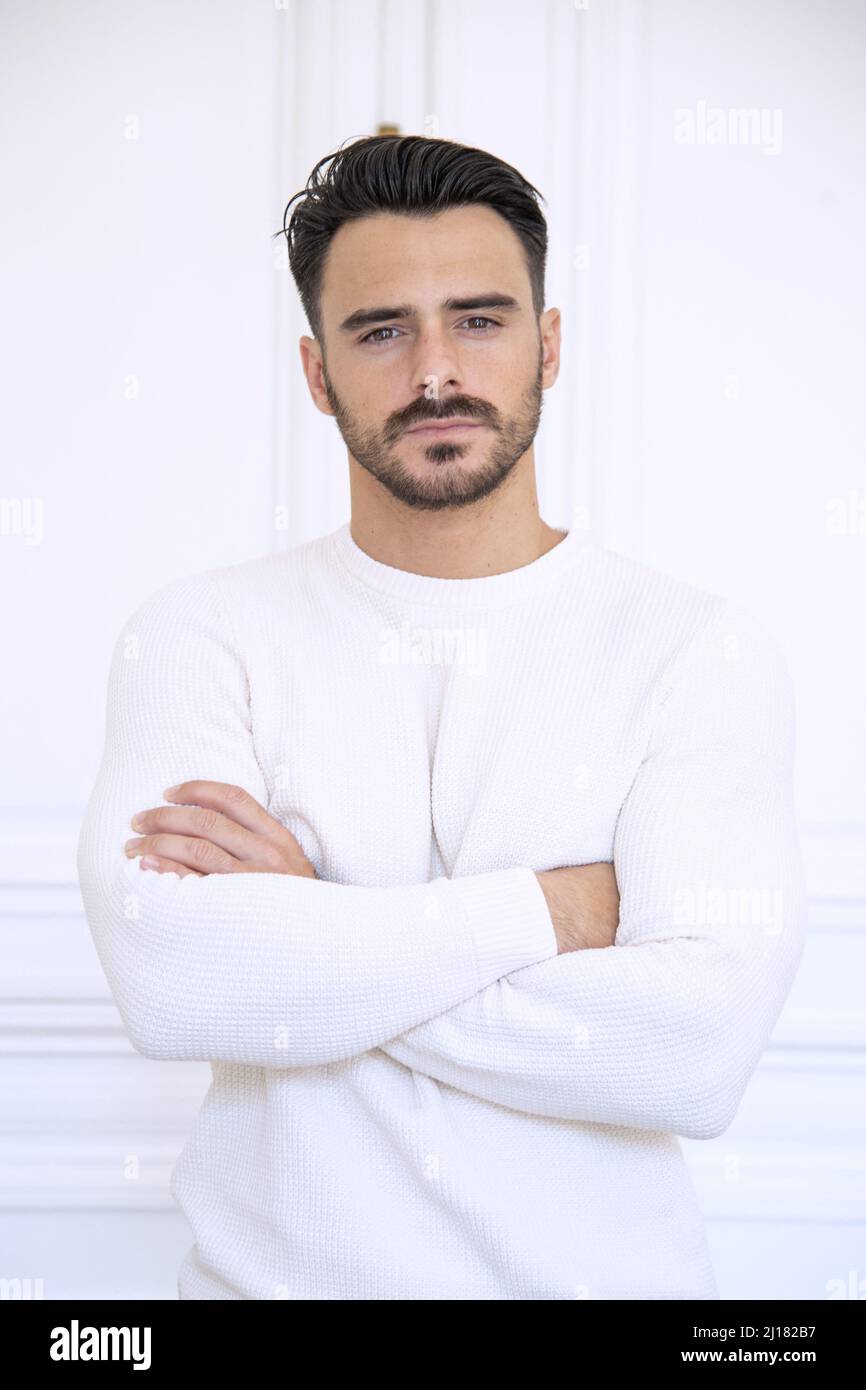 Benji Samat attending a press conference announcing a boxing combat ...