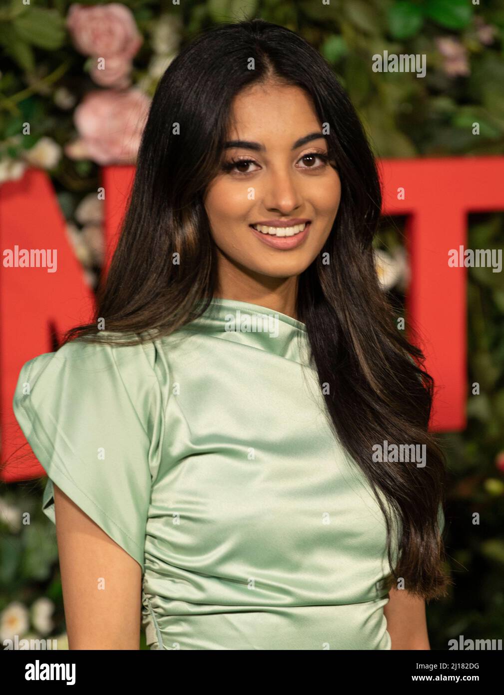 London, UK. Farah Raja at World Premiere of Bridgerton Season 2 at The ...