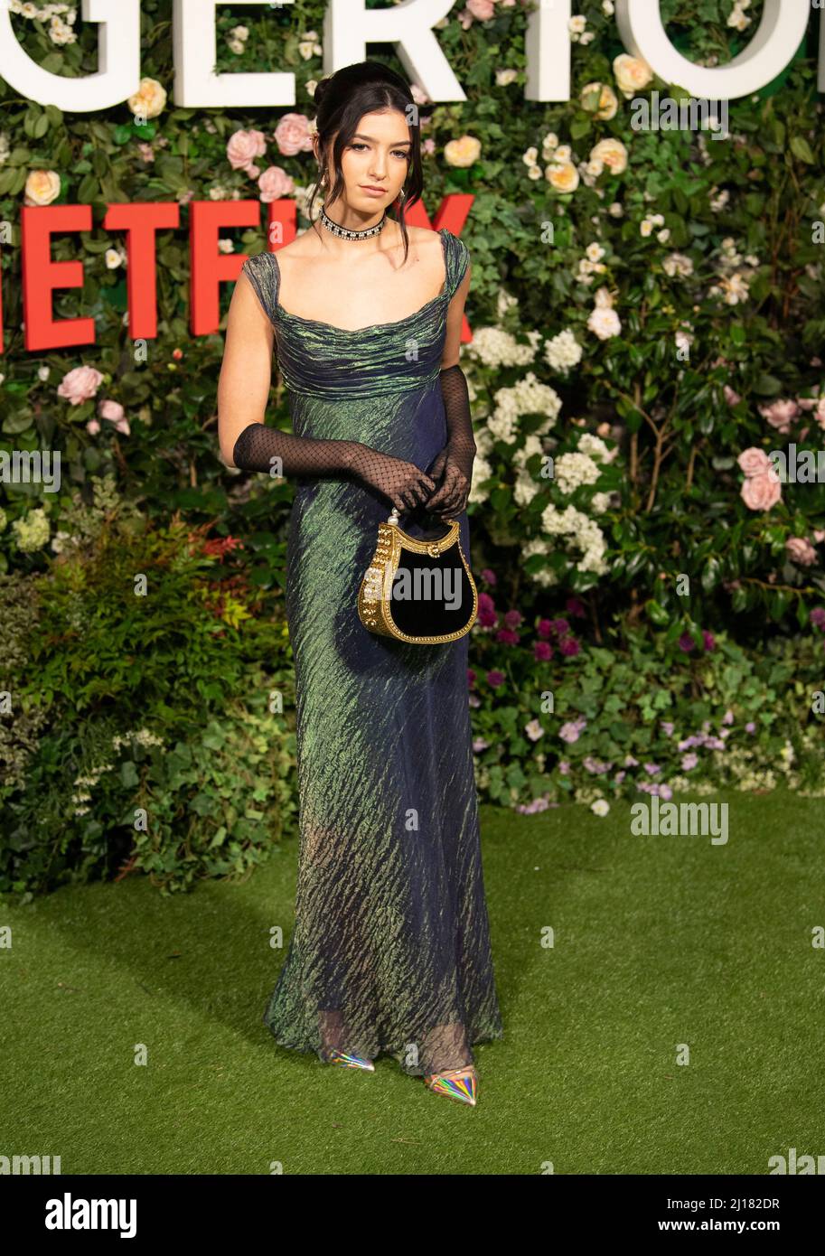 London, UK. Issey Moloney at World Premiere of Bridgerton Season 2 at ...