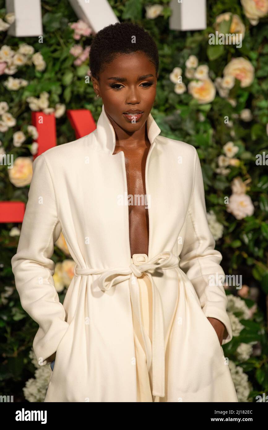 London, UK. Eva Apio at World Premiere of Bridgerton Season 2 at The ...