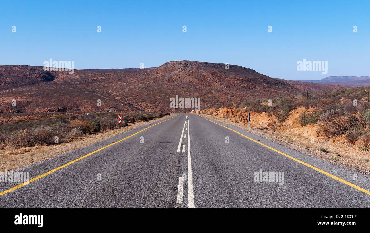 Desert africa aerial highway hi-res stock photography and images - Alamy