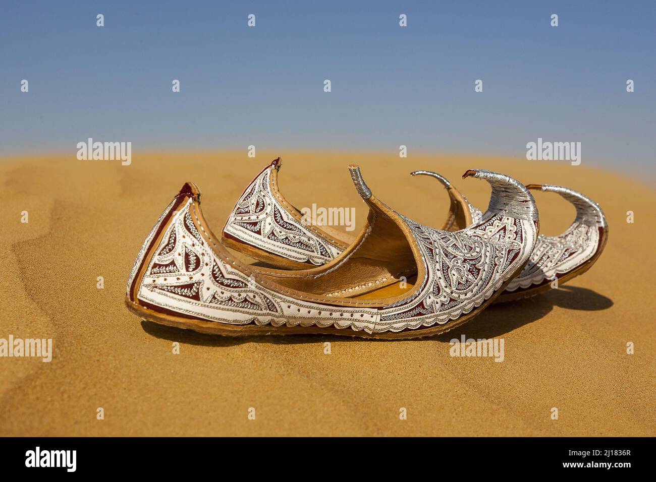 Aladins shoes left on a Sand Dune in The Rub Al Khali Desert aka The ...