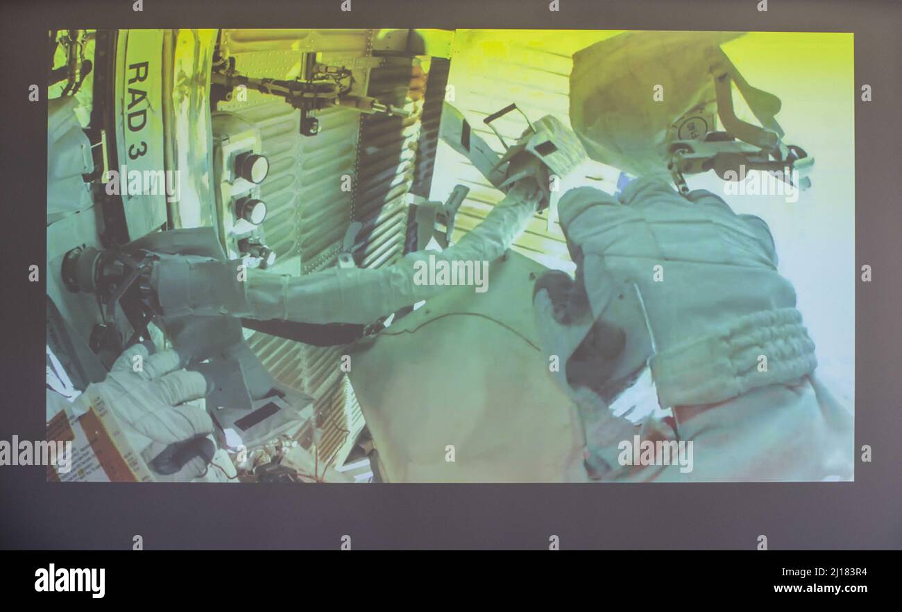 Oberpfaffenhofen, Bavaria, Germany. 23rd Mar, 2022. German Astronaut ...