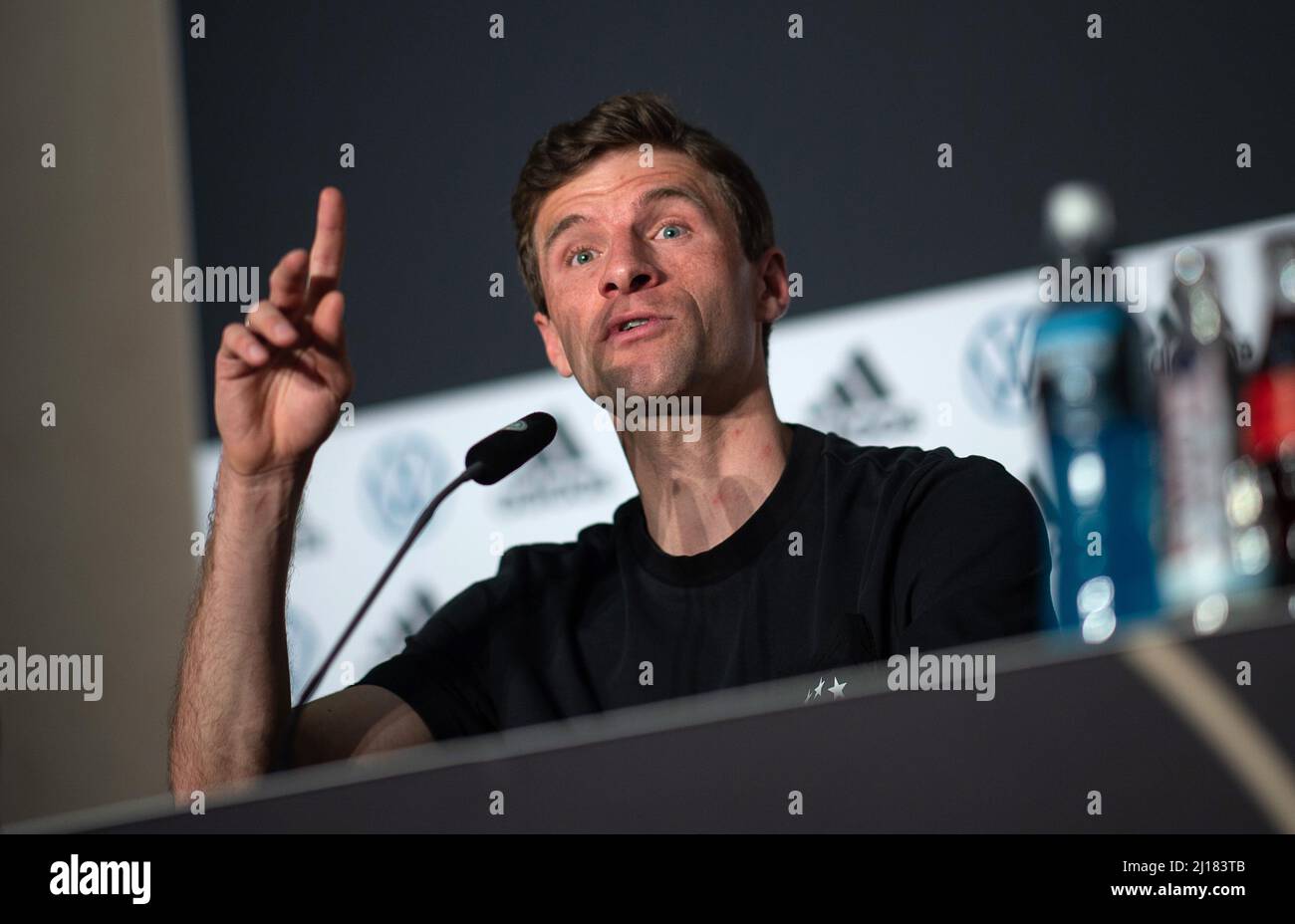 Neu Isenburg, Germany. 23rd Mar, 2022. Germany international Thomas ...