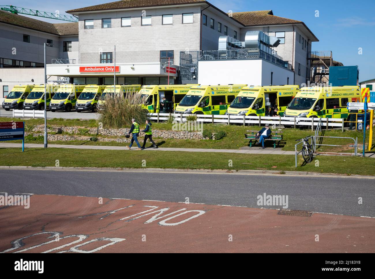 Royal cornwall hospital ambulance hi-res stock photography and images ...