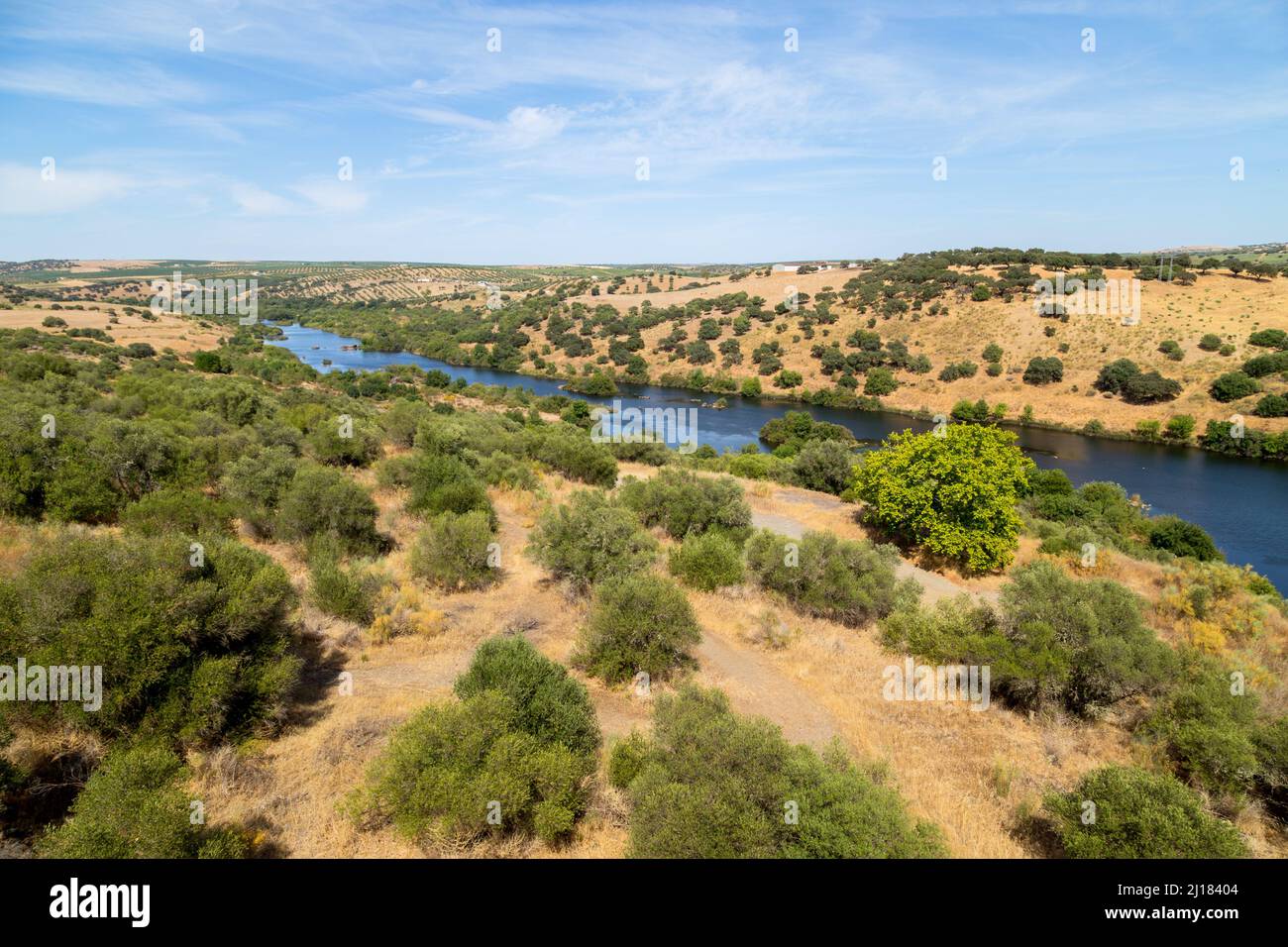 The Guadiana River in the south of Portugal and Spain Stock Photo - Alamy