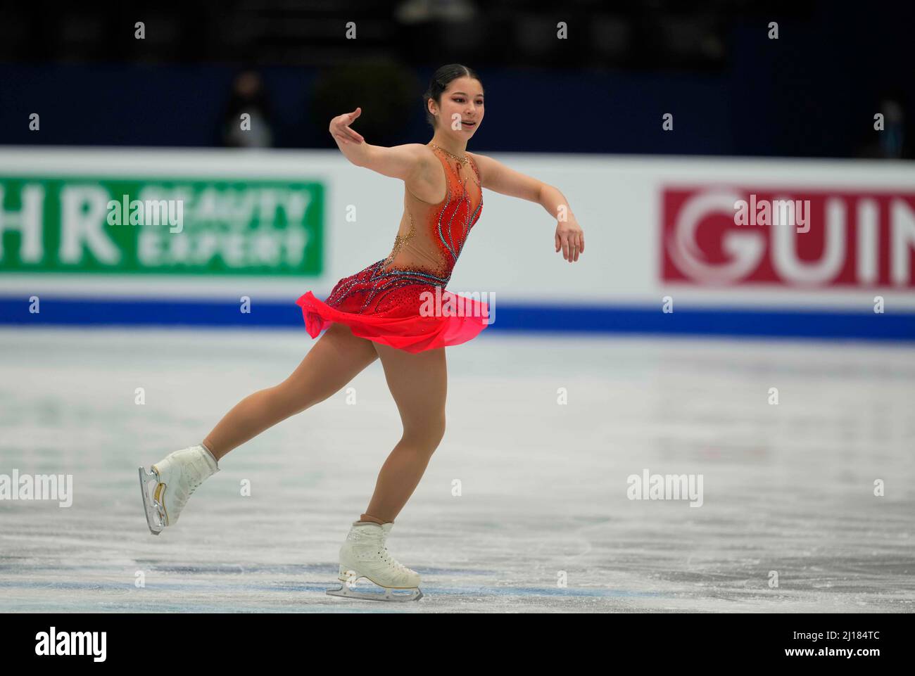 Sud de France Arena, Montpellier, France. 23rd Mar, 2022. Alysa Liu ...