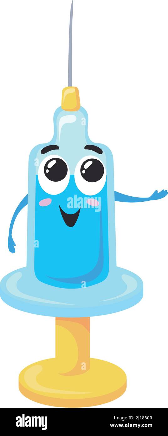 Syringe cartoon character hi-res stock photography and images - Alamy