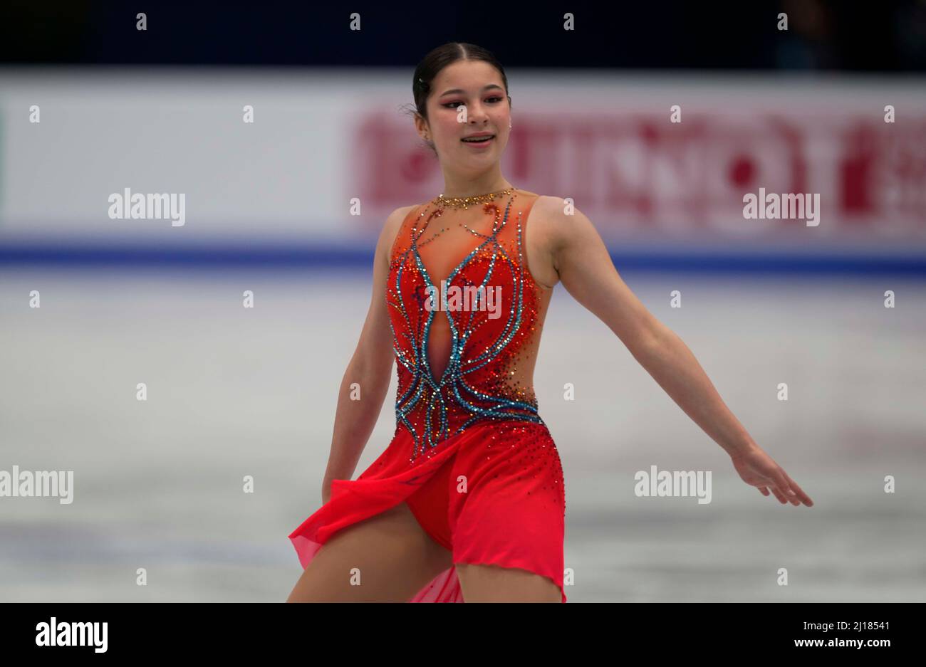 Sud de France Arena, Montpellier, France. 23rd Mar, 2022. Alysa Liu ...