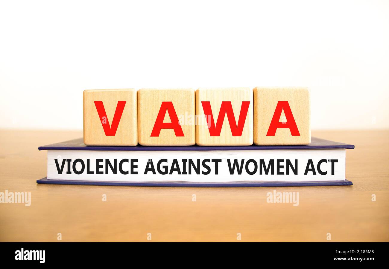 VAWA violence against women act symbol. Concept words VAWA violence ...
