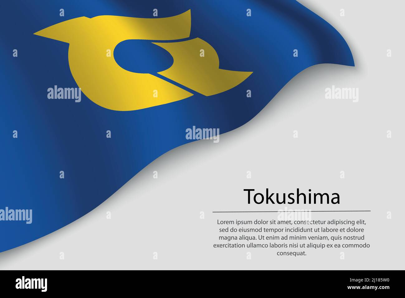 Tokushima flag Stock Vector Images - Alamy