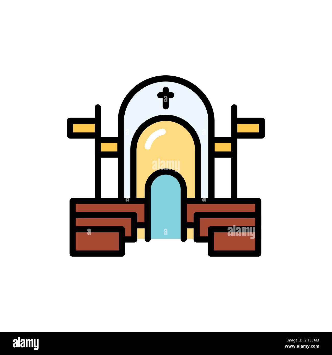 Worship room prayer altar Stock Vector Images - Alamy