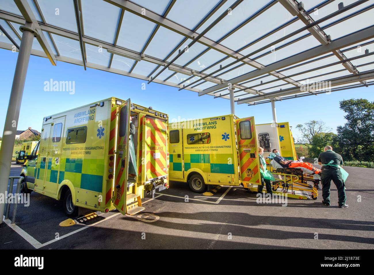 The problem of queueing ambulances due to unavailable hospital beds. An ...