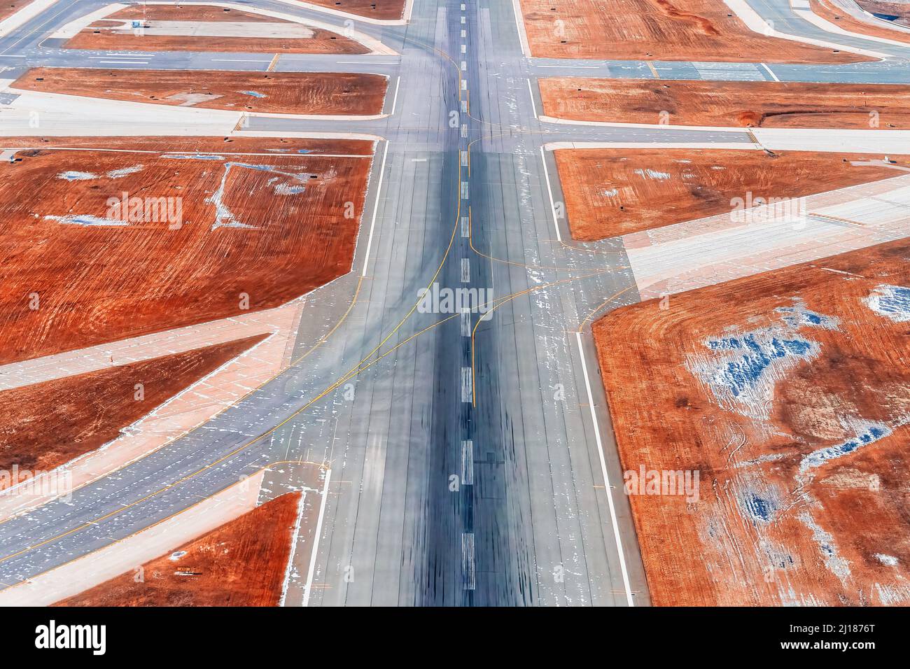 Runway at Pearson International Airport, Toronto, Canada Stock Photo ...